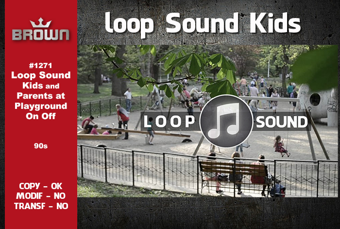 Second Life Marketplace - 1271 Loop Sound Kids and Parents at Playground On Off